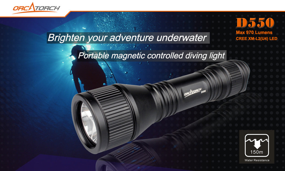 Orca Dive Light D550 / Dive Manchester